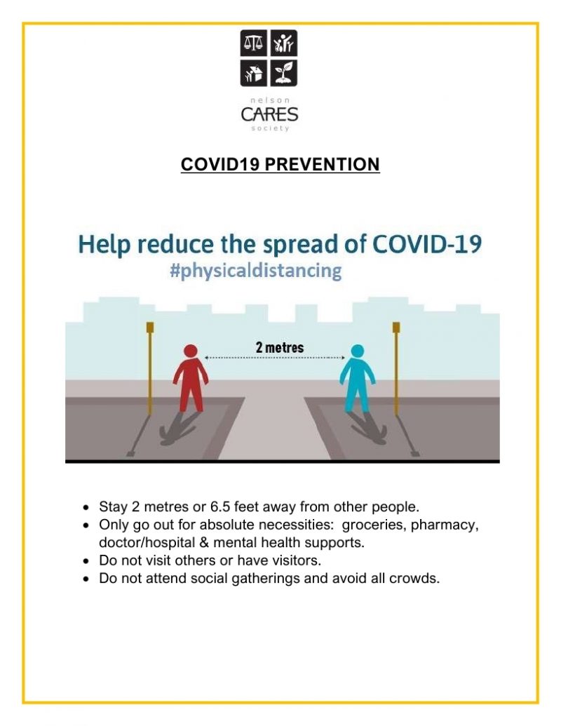 COVID19 Physical Distancing – Nelson Cares Society